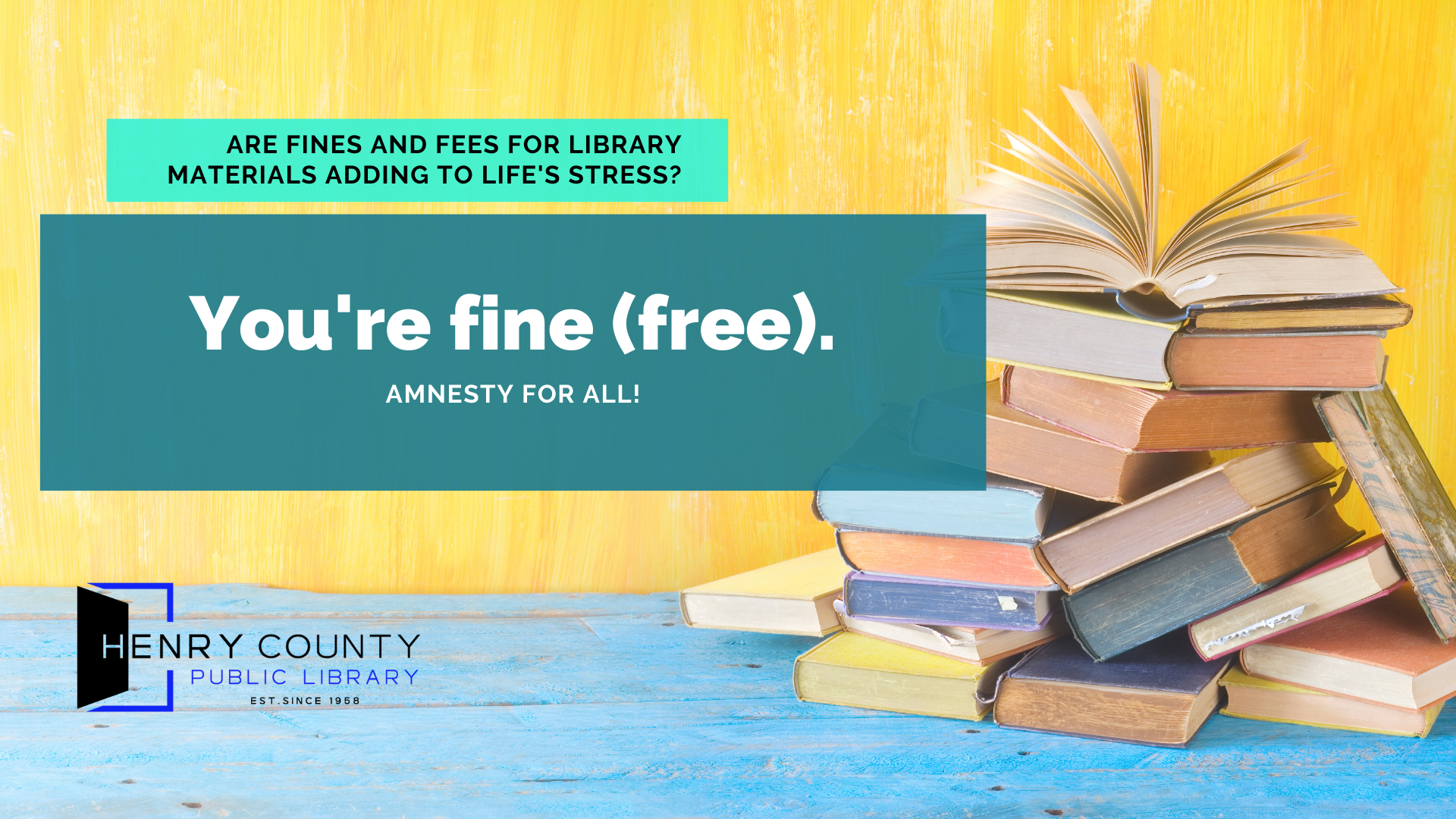 Fine Free Signage | Henry County Library